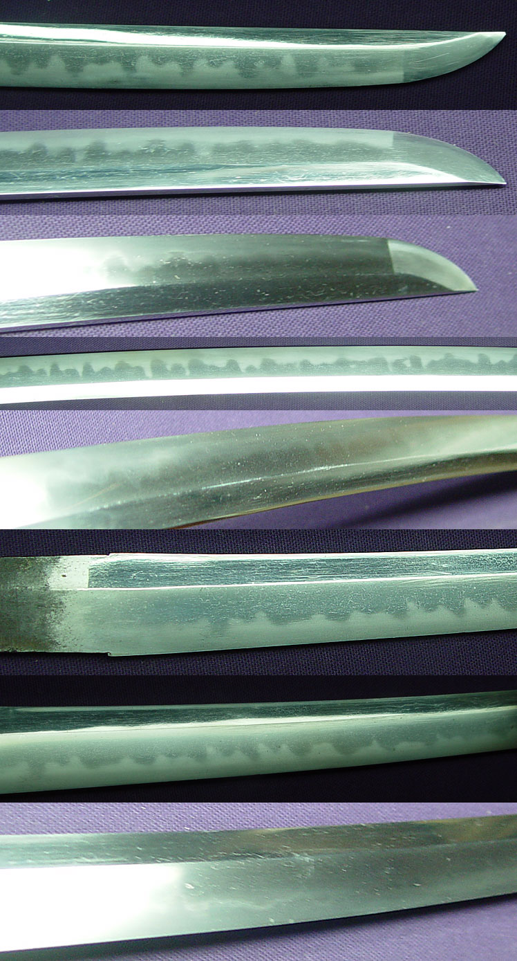 Japanese Sword - Meiji Solid Silver Tachi Mounts w/ Blade Signed Bishu ...