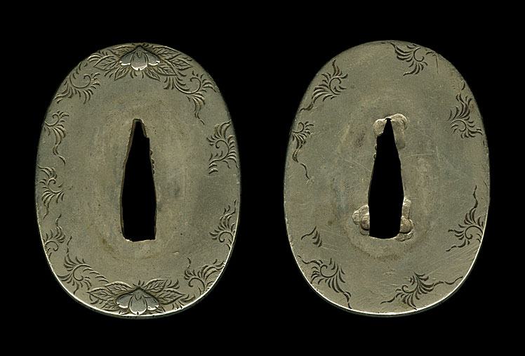 Japanese Sword - Meiji Solid Silver Tachi Mounts w/ Blade Signed Bishu ...