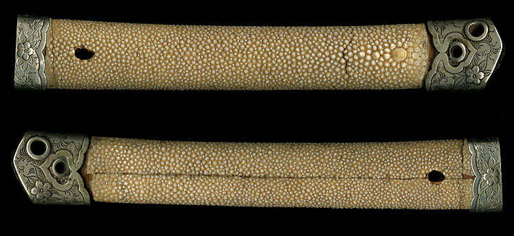 Japanese Sword - Meiji Solid Silver Tachi Mounts w/ Blade Signed Bishu ...